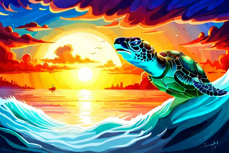 The Brave Little Sea Turtle - A Journey through Obstacles to Reach the ...